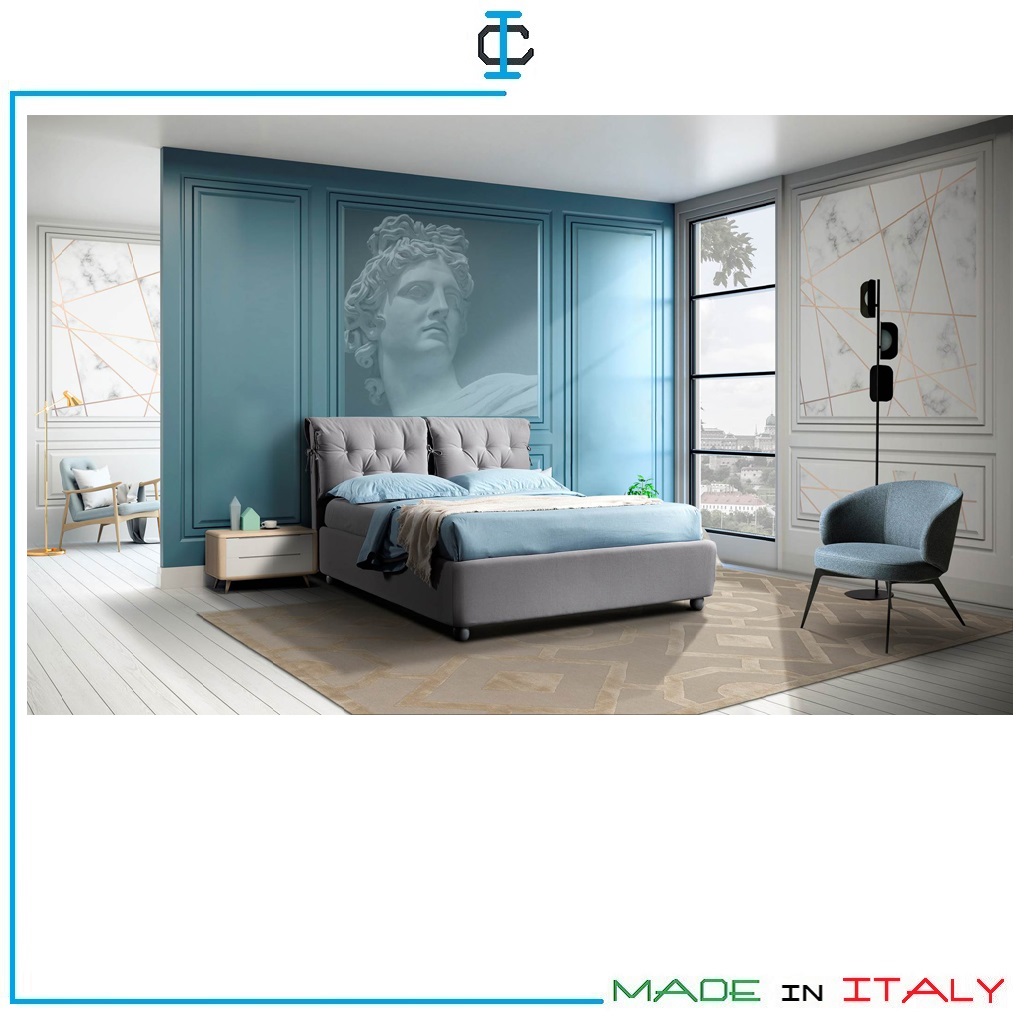 Letto Capitonnè Floor imbottito con contenitore stile classico a Bologna by IdeareCasa art ...