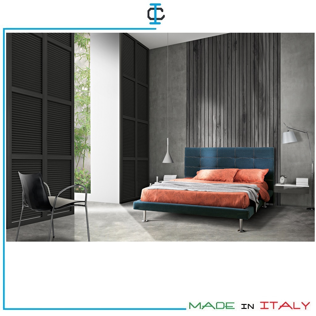 Letto Belli imbottito con giroletto stile moderno a Bologna by IdeareCasa art. ALBEL. Letti ...